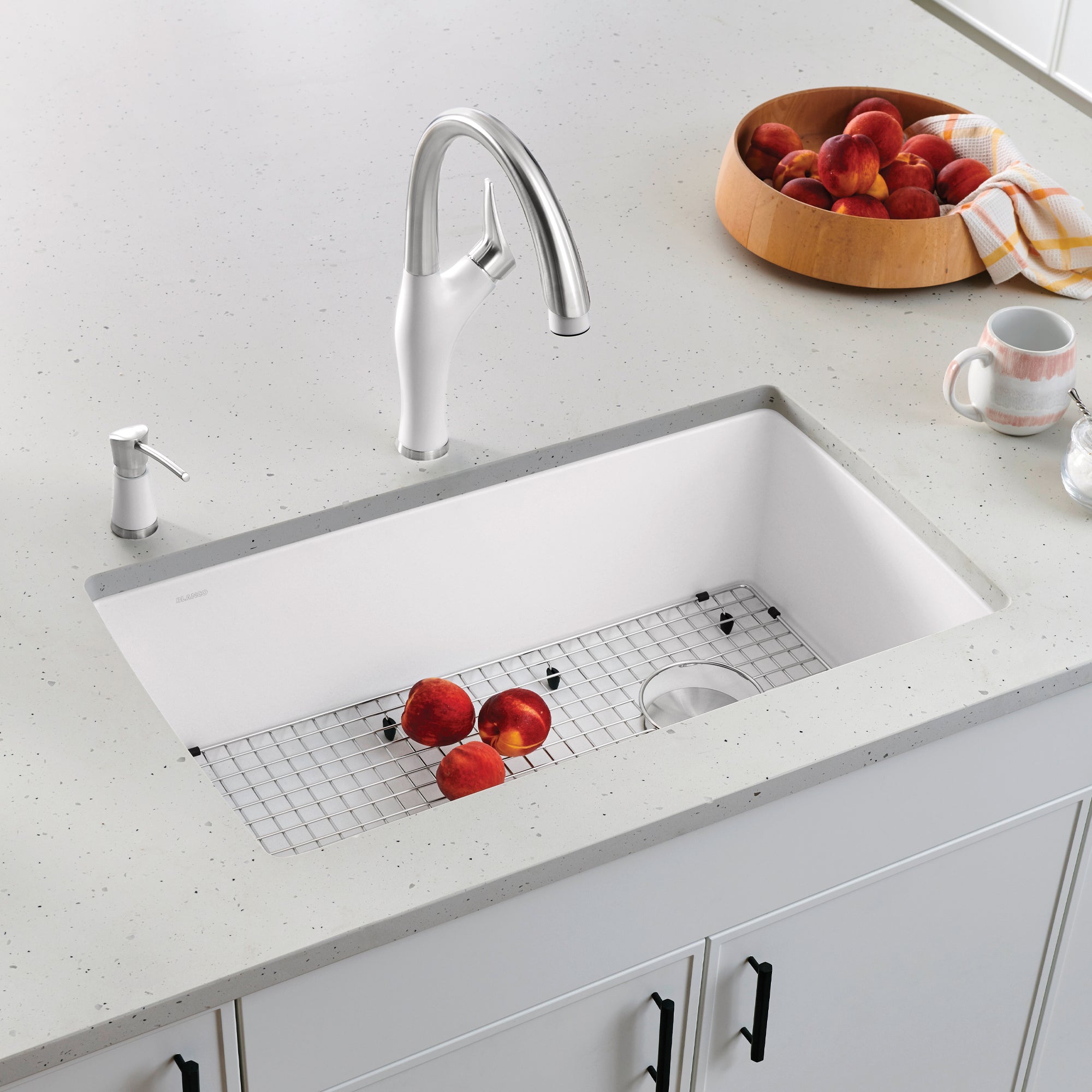 DIAMOND U SUPER SINGLE SILGRANIT single bowl undermount kitchen sink